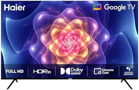 Haier 109 cm (43 inches) QLED -Smart Google TV with Hands Free Voice Control 43S800QT (Grey ...