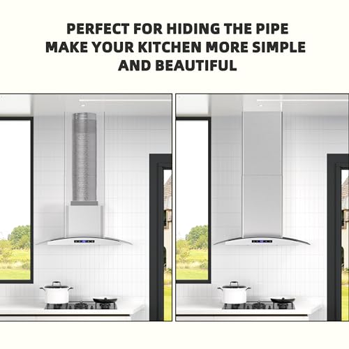 Snapklik.com : Range Hood Extension Chimney FGS-TG26S-ZST, Stainless ...