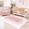 Amazon.com: Collive Pink 5x7 Area Rugs for Bedroom Girls, Contemporary ...