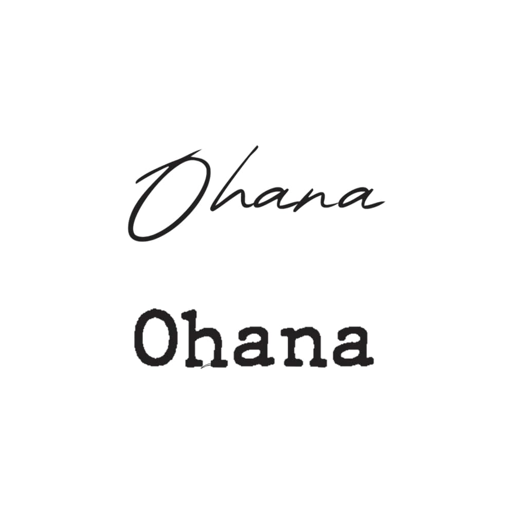 Ohana Word Tattoos Ohana Means Family. Family Means Nobody Gets Left