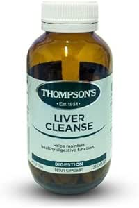 Amazon.com: Thompson's Liver Cleanse 120 Caps Herbal Complex to Support ...