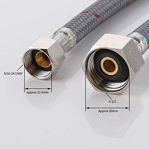 KES IUS2024-P2 Faucet Connector, Braided UV-resistant polymer fibers ...