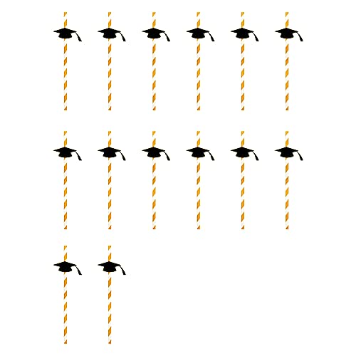 14 Pcs Graduation Straws Grad Party Drinking Straws Drink Straws for ...
