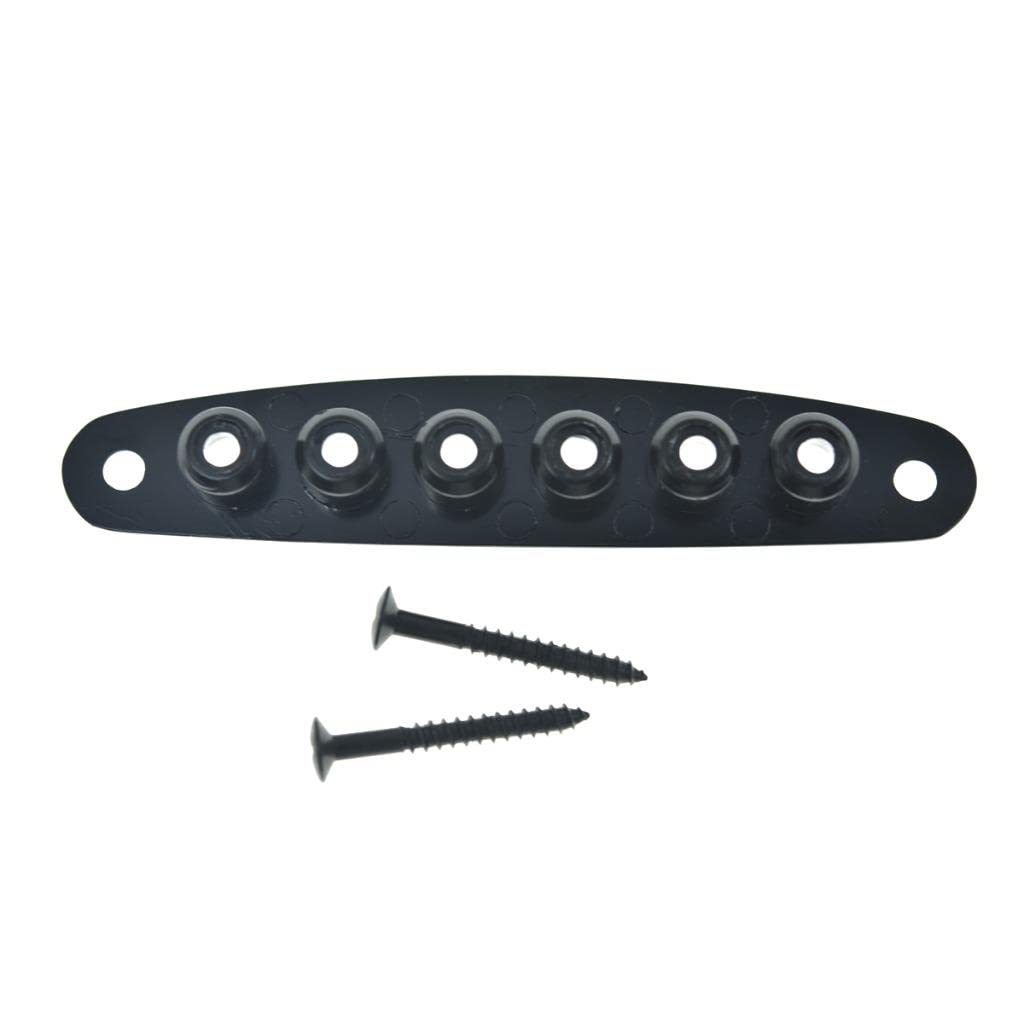 Snapklik.com : Guitar Bridge String Thru Body Ferrule Plate Guitar ...