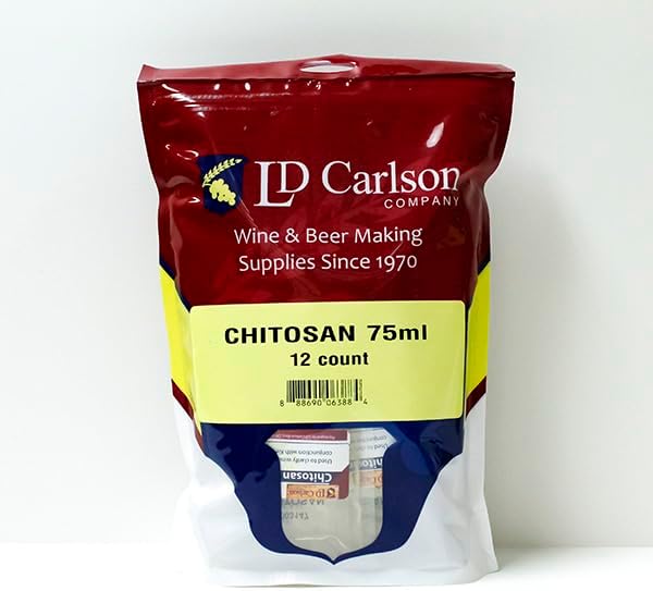 Amazon.com: 12PK CHITOSAN WINE FINING 5oz Liquid Clarifier 75ml Bladder ...