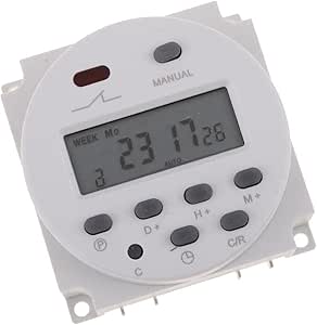 Amazon.com: Luzhengyang 220-240V AC Digital Timer 16A Output Voltage ...