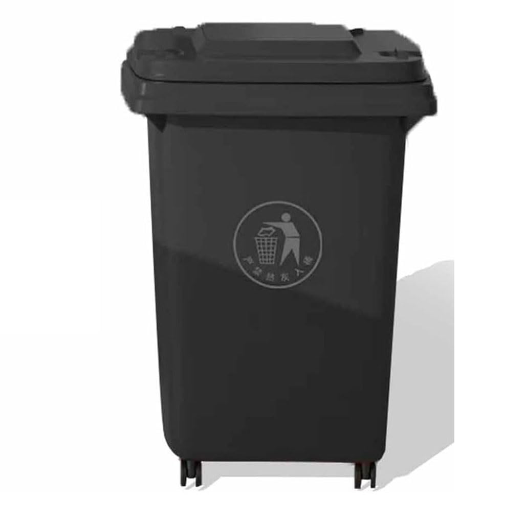 Large Trash Can ，Outdoor Garbage Can with Wheels and Lid 30L 50L 100L ...