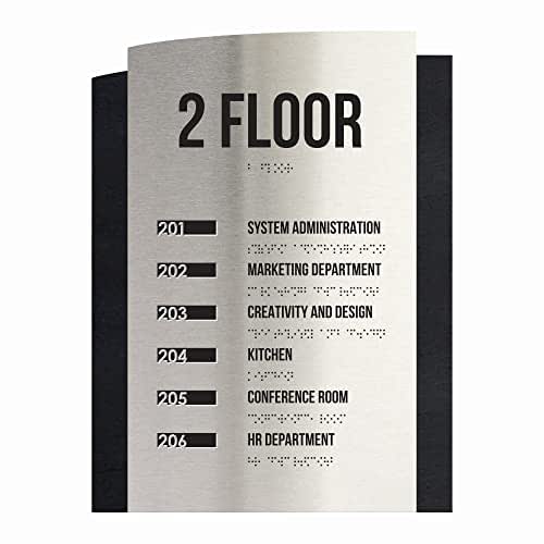 Amazon.com: Wayfinding Directional Office Sign - Apartment Door Numbers ...
