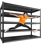 Amazon.com: REIBII 48.2" W Garage Shelving, Storage Shelves Load ...