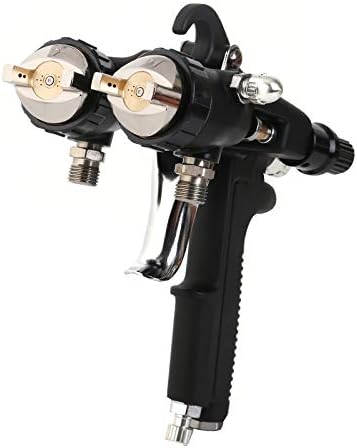 Double Nozzle,Dual Heads,Two Component,Mirror Effect,Silver,Chrome,Air ...