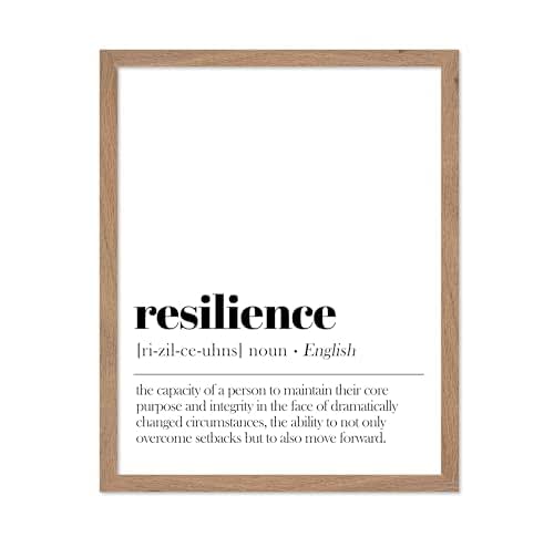Amazon.com: Monem Art Typography Poster - Dictionary Print - Resilience ...
