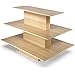 Amazon.com: Displays2go Retail Table Display | Tiered Maple Design ...