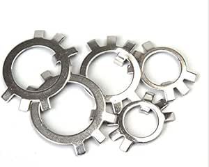 Amazon.com: 2pcs M68 M72 M75 M80 stainless steel 304 round nut stop ...