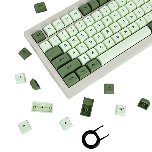 Matcha Green PBT Keycaps 127 Keys, Dye-Sublimation XDA Profile Keycaps ...