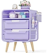 Amazon.com: SYKIARIOL Kids Nightstand,Girls Bedside Table,Night Side ...
