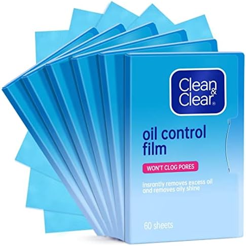 Amazon.com : Clean & Clear Oil Absorbing Facial Sheets, Portable ...