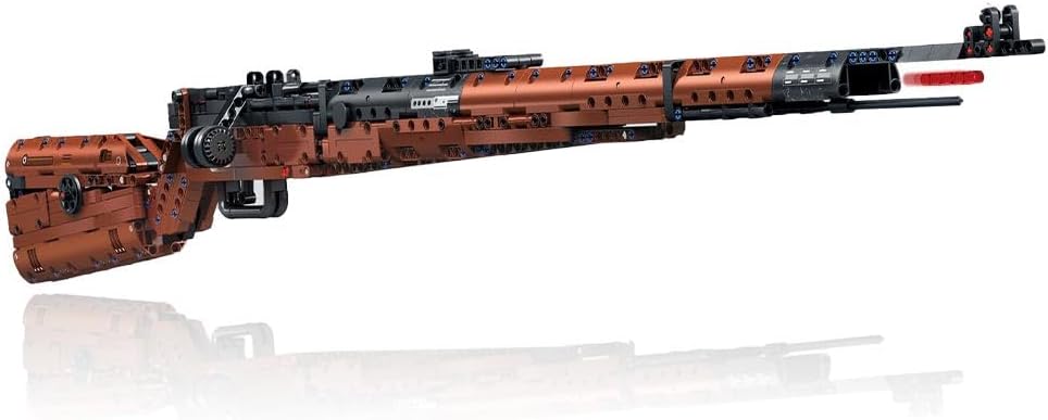 Amazon.com: VOGNCHG Building Blocks Gun Model Set - 1200+Pieces 1:1 ...