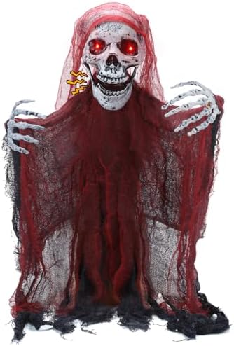 Amazon.com : Halloween Decorations Sound Activated Animatronics Zombie ...