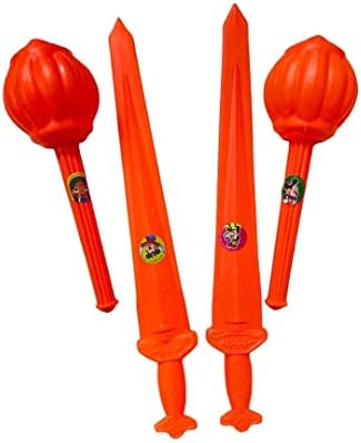 Buy Prapti Mart Super Combo 4PCS Plastic Hanuman Bheem Gada & Sword ...