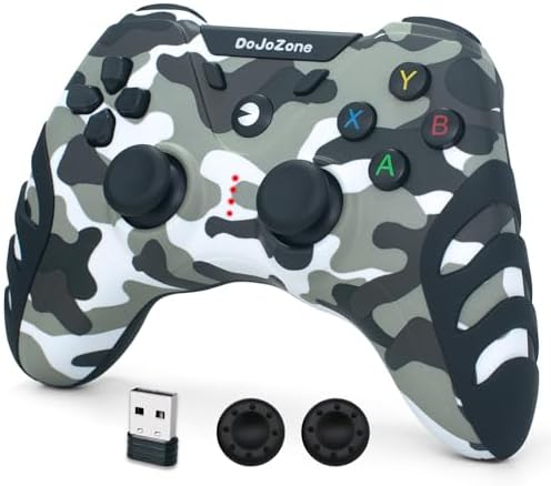 Amazon.com: DoJoZone PC Controller Wireless, 2.4ghz Wireless Gaming Controllers with Hall Effect ...
