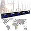 Amazon.com: MTTXY Digital Led World Clock, 3/4/5 Cities Time Zone Wall ...