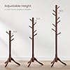 Amazon.com: VASAGLE Solid Wood Coat Rack, Free Standing Tree-Shaped ...
