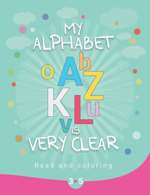 MY ALPHABET IS VERY CLEAR: Low Vision Book | Reading and Coloring Book ...