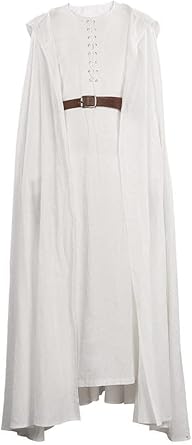 Amazon.com: ShiJia Gandalf Costume Men Gandalf Cosplay Hooded Cloak ...