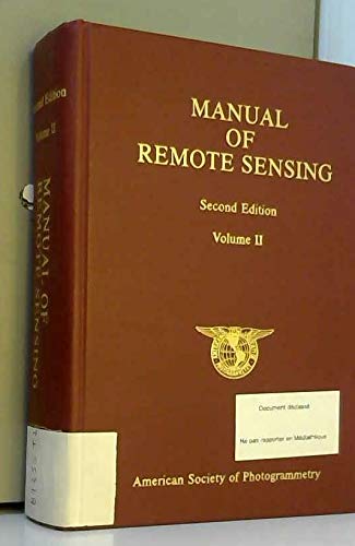 Manual of Remote Sensing: Colwell, Robert, N,: 9780937294420: Amazon ...