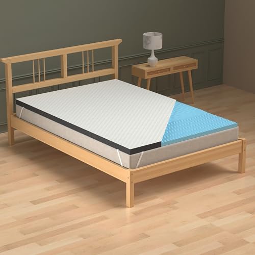 My Armor 3-Zone Memory Foam Topper, 2 Inch Thick Mattress Padding for ...