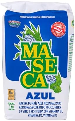 Amazon.com : Maseca, Masa Flour Gluten Free Blue Corn Instant, 32 Ounce ...