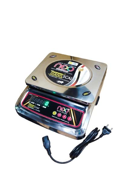 TITANIC SCALE 30 KG SS F/B DIGITAL TABLE TOP WEIGHING SCALE FOR RETAIL ...