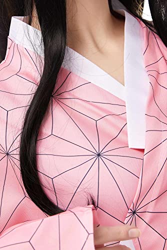 Baycon Adult Kamado Nezuko Kimono Robe Cosplay Costume Dress Cloak ...