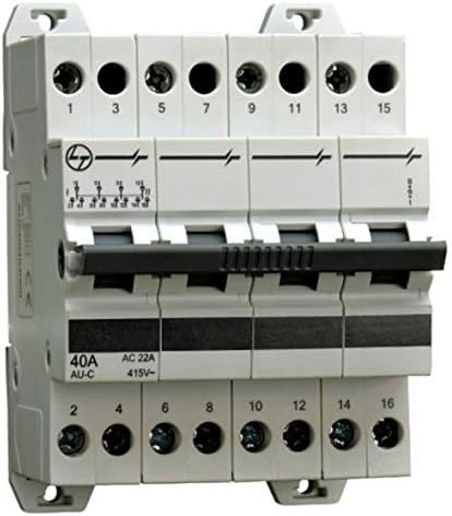 SALZER (L&T) 63A 61196 Cam Operated Rotary Switch S63 B13, 4 Pole ON ...