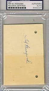 Amazon.com : Sports Memorabilia Ted Kluszewski Signed 3x5 Album Page ...