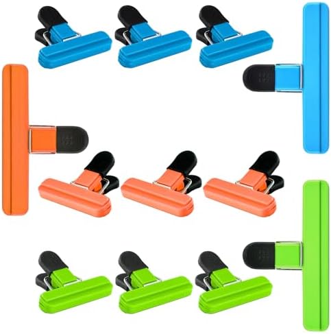 12 Pcs Food Bag Clips Set,Freezer Clips for Food Storage and Keeping It ...