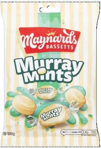 Amazon.com : Maynards Bassetts Murray Mints Bag 193g (Pack of 12 ...