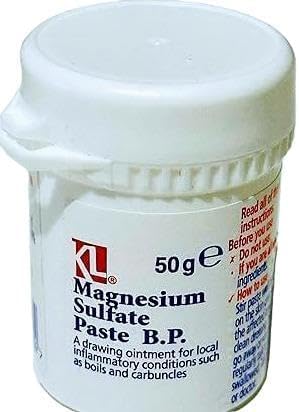 Magnesium Sulphate Paste BP 50g for Minor Skin Infections and Boils ...