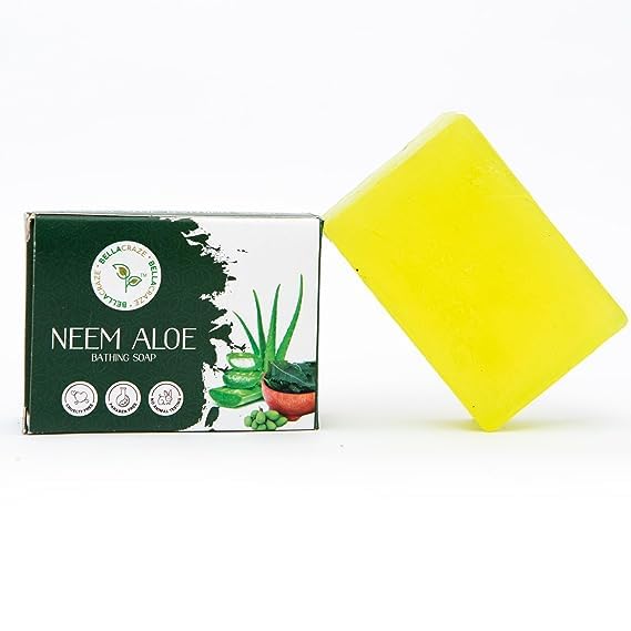 Buy BELLACRAZE Neem Aloe Soap, Neem & Aloe Vera extract Natural ...