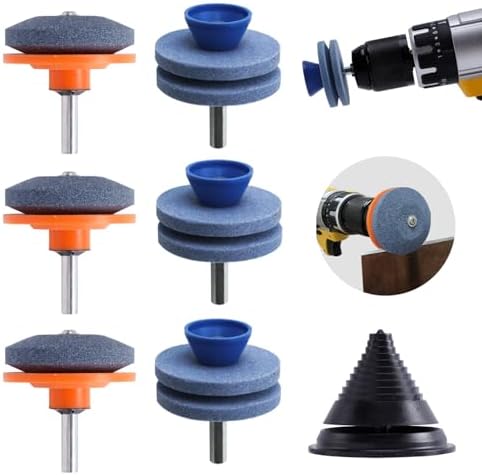 Amazon.com : JAYSHYNE Lawnmower Dull Blade Sharpener, 3 Pcs Mower ...