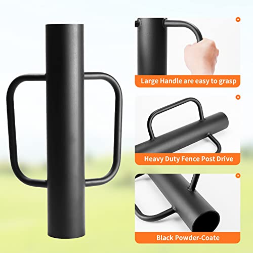 Snapklik.com : ICokin Fence Post Driver16.5 Inch T Post Driver,12LB ...
