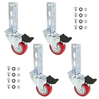 Tool Guy Republic 4pc Storage Rack Caster Wheels (Adapts to Boltless ...