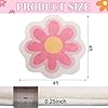 Amazon.com: Tinideya Aesthetic Cute Flower Round Area Rug Non Slip ...