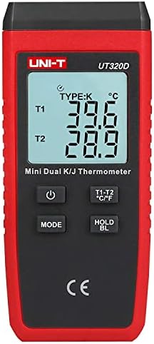 UNI-T UT320D Serie UT320 Mini-Kontakt-Thermometer, Doppelkanal, -50 °C ...