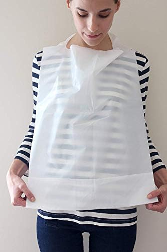 Amazon.com: ProHeal Tie Back Disposable Adult Bibs 300 Pack -Absorbent ...