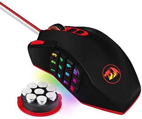 Amazon | M901ゲーミングマウス LED RGB有線ゲーム用マウス 12400DPI高精度レーザーコンピュータゲームマウス 人間工学 ...