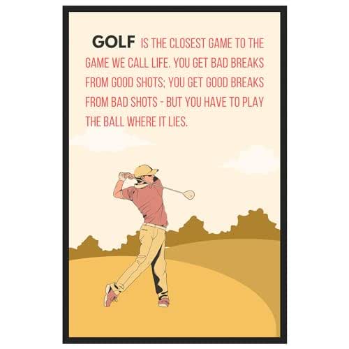 Amazon.com: Bobby Jones Golf Quote Poster - Sports Inspirational Wall ...