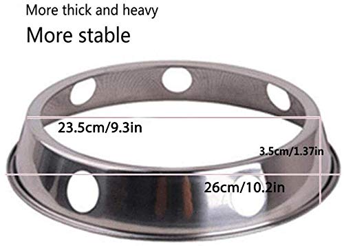 Snapklik.com : Stainless Steel Wok Ring Wok Rack 73⁄4-Inch And 93⁄4 ...