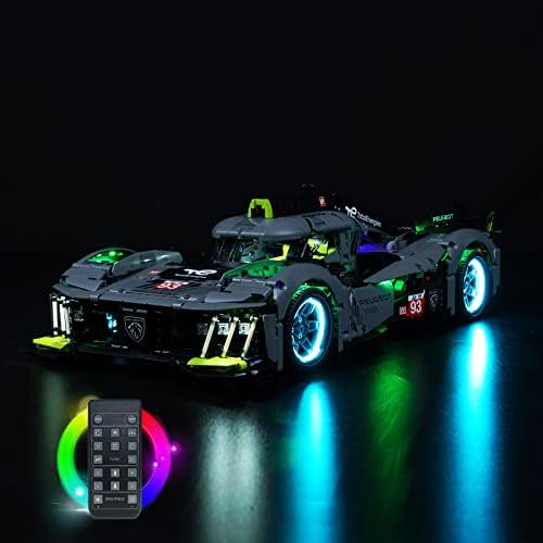 Fernbedienung Licht-Kit Kompatibel mit Lego Technic Peugeot 9X8 24H Le ...