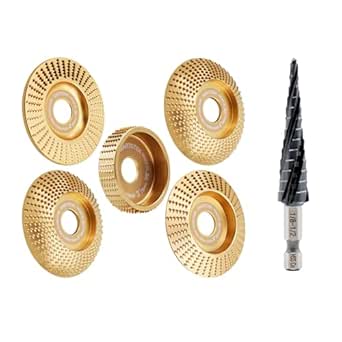 Amazon.com: Angle Grinder Wood Carving Disc 5PCS DARTOTEK Wood Shaper ...
